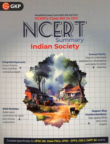 Buy Ncert Summary Indian Society Class 6 To 12 : Upsc Ias State Pscs ...