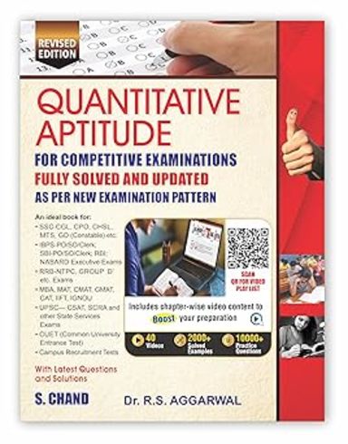 Buy Quantitative Aptitude For Competitive Examinations Fully Solved & Updated As Per New ...
