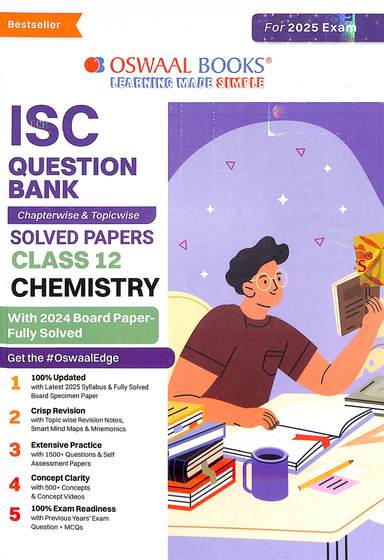 Buy Oswaal Chemistry Class 12 Isc Question Bank Solved Papers For 2025 ...