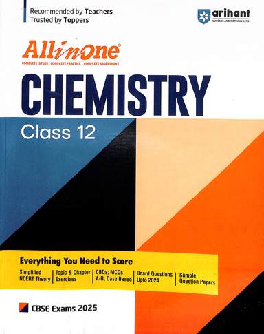 Buy All In One Chemistry For Class 12 Cbse Exams 2025 : Code F977 book ...