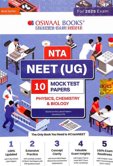 Buy Oswaal Neet Ug 10 Mock Test Papers Physics Chemistry & Biology For ...