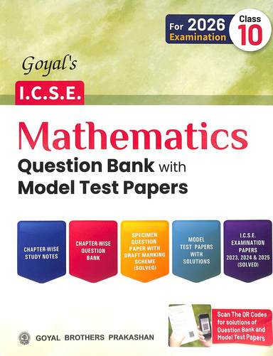 Buy Goyals Icse Mathematics Class 10 Question Bank With Model Test ...