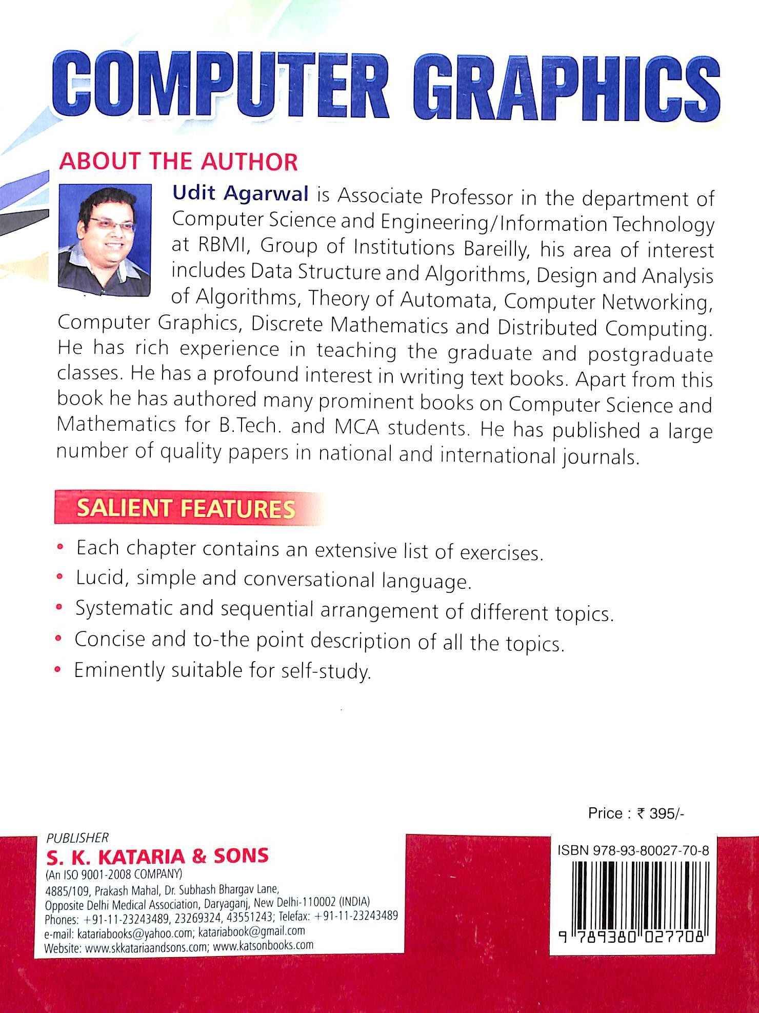 Buy Computer Graphics book : Udit Agarwal , 9380027702, 9789380027708 ...