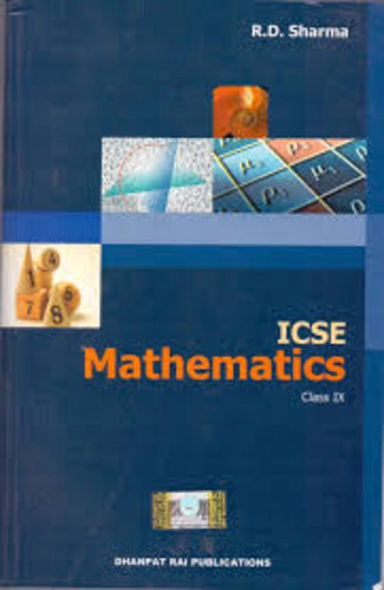 Buy Mathematics Class 9 Icse Book Rd Sharma 9383182016