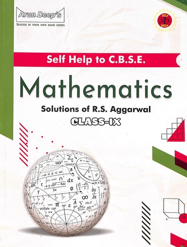 Buy Self Help To Cbse Mathematics Class 9 Solutions Of Rs Aggarwal For ...