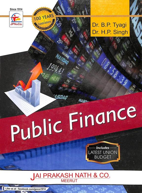 Buy Public Finance book : Bp Tyagi,Hp Singh , 938453837X, 9789384538378 ...