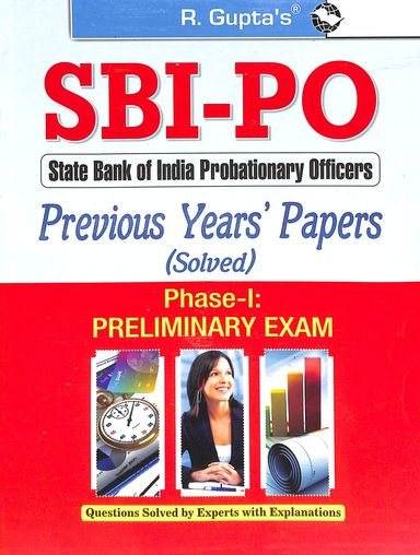 Buy Sbi Po Previous Years Papers Solved Phase 1 Preliminary Examination ...