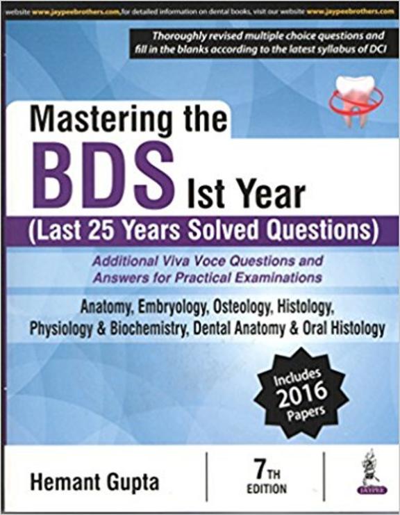 Buy Mastering The Bds 1st Year : Last 25 Years Solved Questions book ...