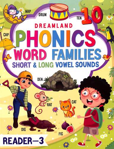 Buy Phonics Word Families Short & Long Vowel Sounds Reader 3 book : Na ...