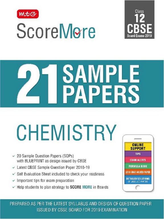 Buy Score More 21 Sample Papers Chemistry Class 12 Cbse 2018 To 2019 buy-score-more-21-sample-papers-chemistry-class-12-cbse-2018-to-2019