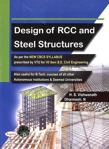 Buy Design Of Rcc & Steel Structures For 7 Sem Be Civil Engineering ...