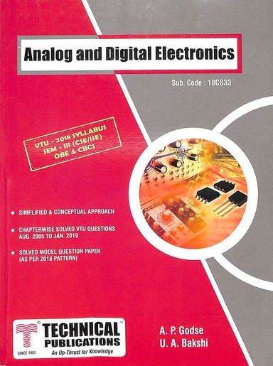 Buy Analog & Digital Electronics 3rd Sem Cse / Ise Vtu book : Ap Godse,Ua Bakshi , 9389180546 ...
