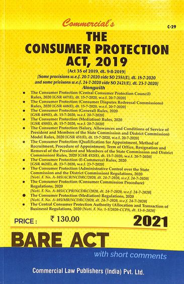 Buy Consumer Protection Act 2019 With Rules & Reg 2020 book : Na ...