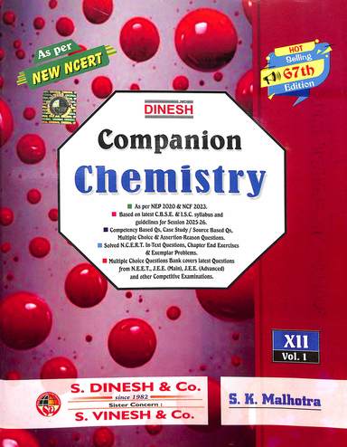 Buy Companion Chemistry Class 12 Set Of 2 Vol : Cbse book : Sk Malhotra ...