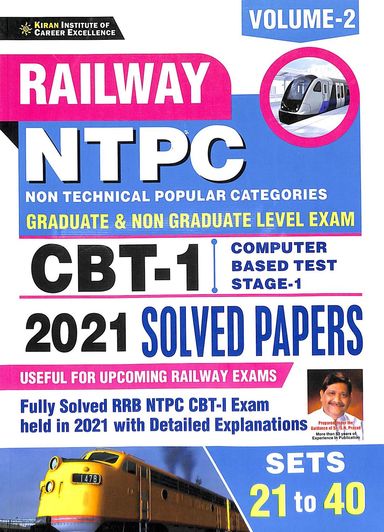 Buy Railway Ntpc Gradute & Non Graduate Level Exam Cbt 1 2021 Solved ...