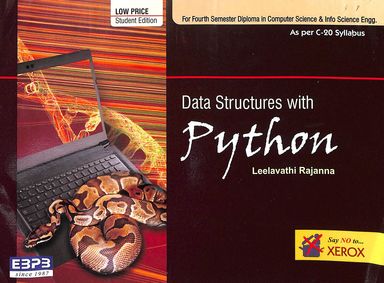 Buy Data Structures With Python For 4th Sem Diploma In Computer Science & Info Science Engg ...