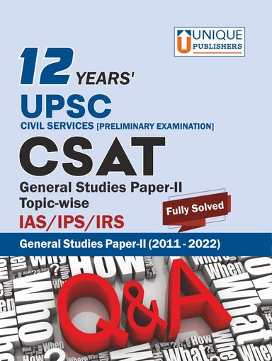 Buy 12 Years Upsc Csat General Studies Paper 2 Topic Wise 2011-2022 ...