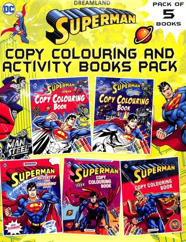 Buy Superman Copy Colouring & Activity Set Of 5 Books book : Na ...