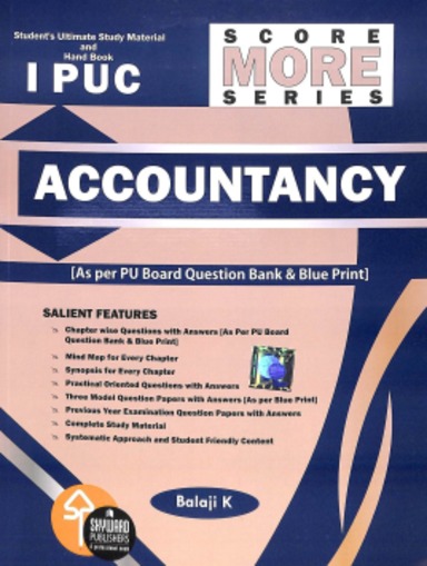 Buy Accountancy 1st Puc : Score More Series book : K Balaji ...