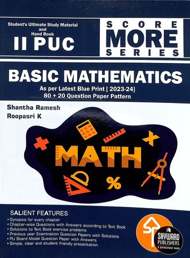 Buy Basic Mathematics 2 Puc : Score More Series book : Shantha Ramesh,K ...